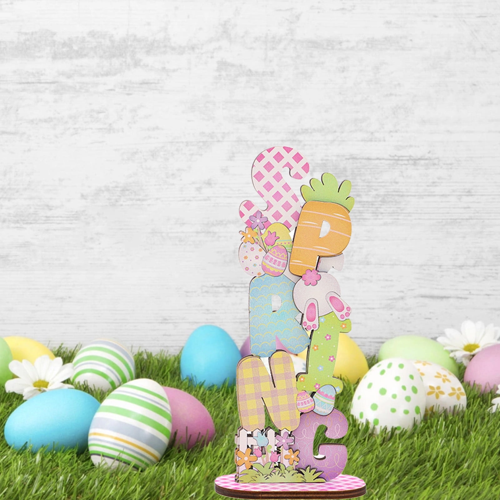 Yaoyar Easter Decorations Easter Decorations Painted Letters Easter ...