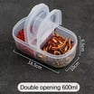 UAEBM Kitchen Refrigerator Organizer Containers, Stackable Food Storage ...