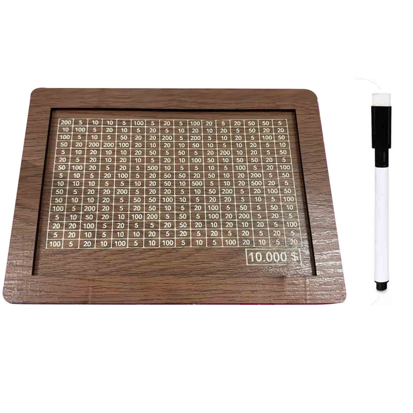 Yaoyar Generic Wooden Money Box with Money Target and Numbers with ...