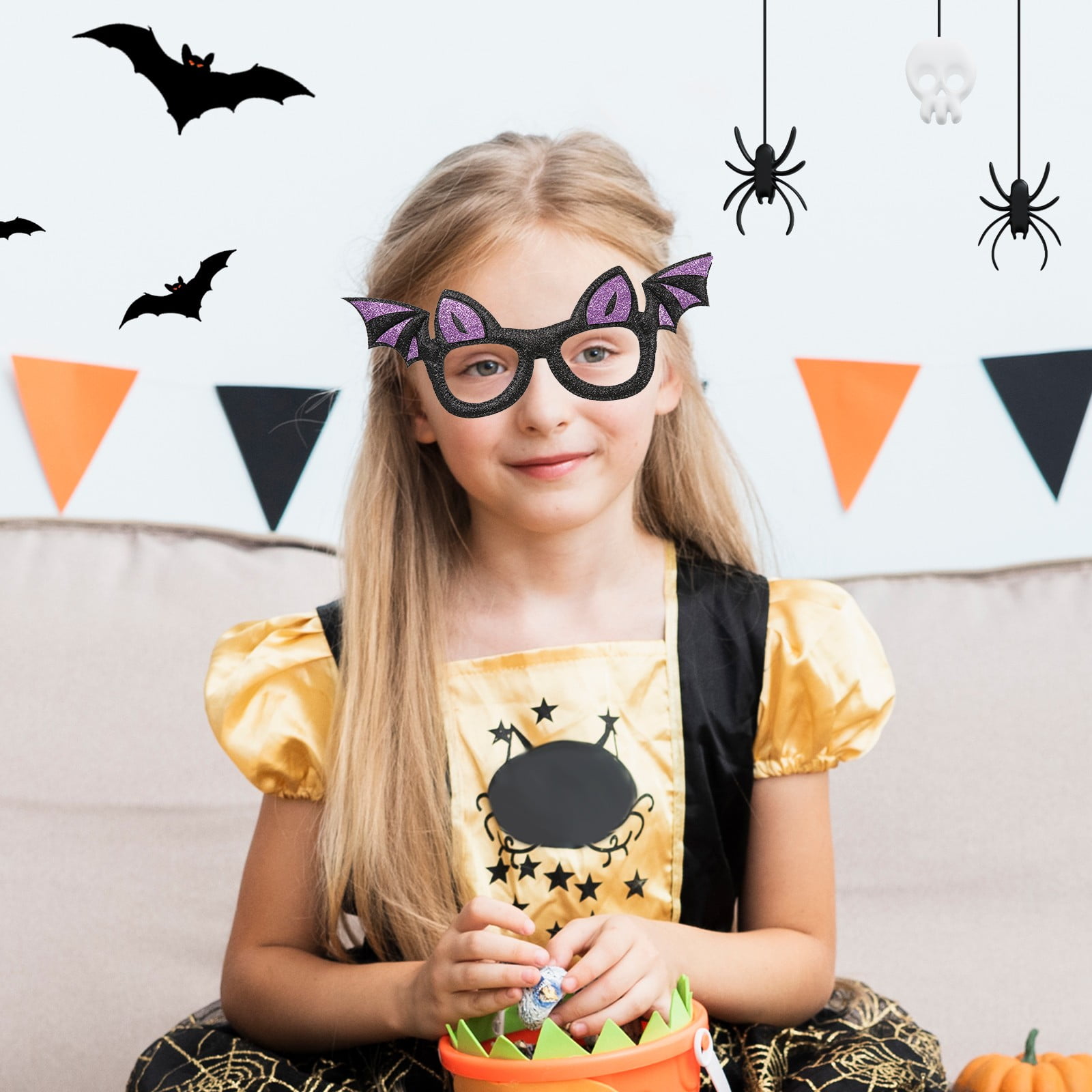 Yaoyar Halloween Eyeglasses Novelty Toy Glasses Cosplay,Halloween Party ...