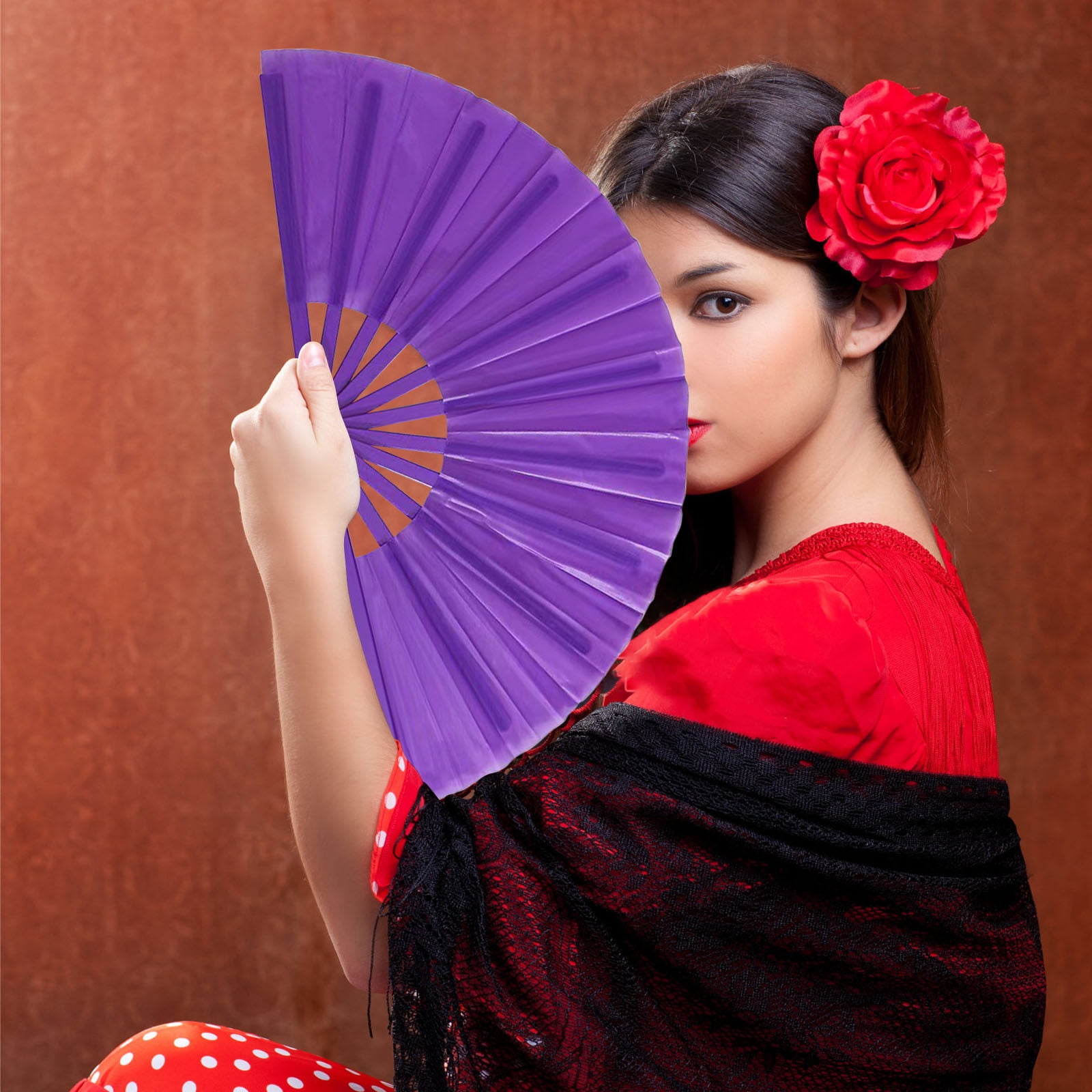Yaoyar Large Folding Hand Silk Fans Chinese Handheld Fan for Men and ...