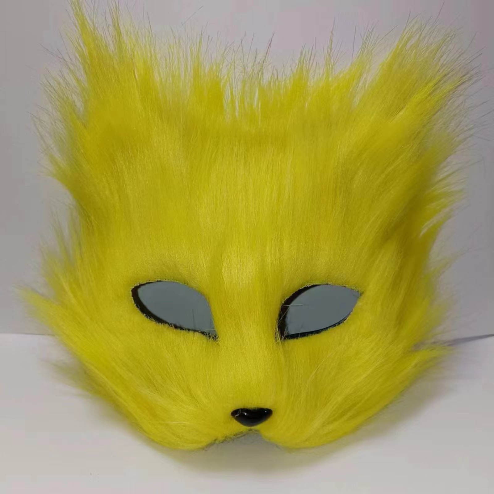 Yaoyar Mask Halloween Fox Mask Cosplay Costume Half Face Animal Furry ...