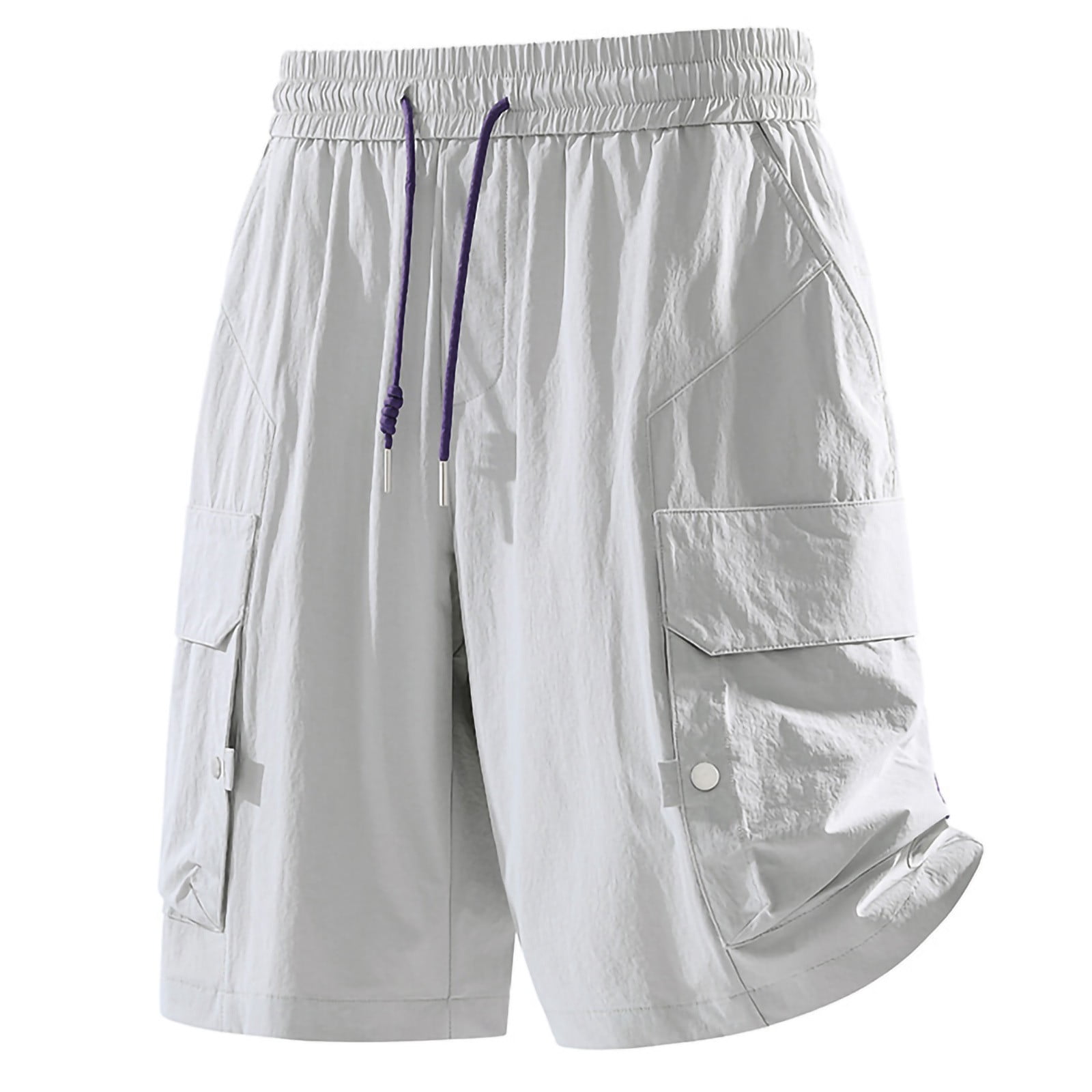 Yaoyar Men's Summer Sport Shorts Solid Color Outdoor Active 5 Inch ...