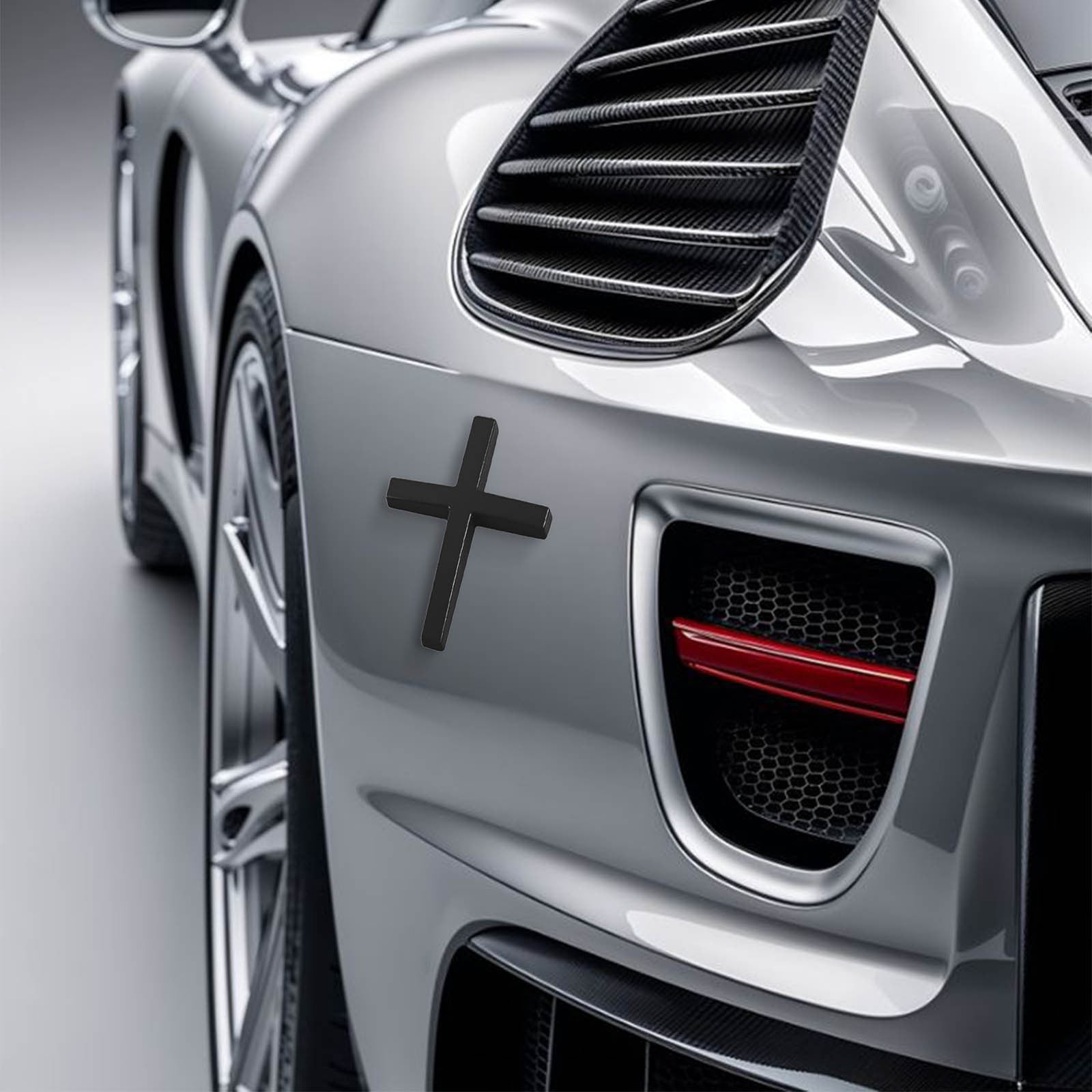 Yaoyar Metal Christian Cross Emblem Stickers, 3D Jesus Christ Auto ...