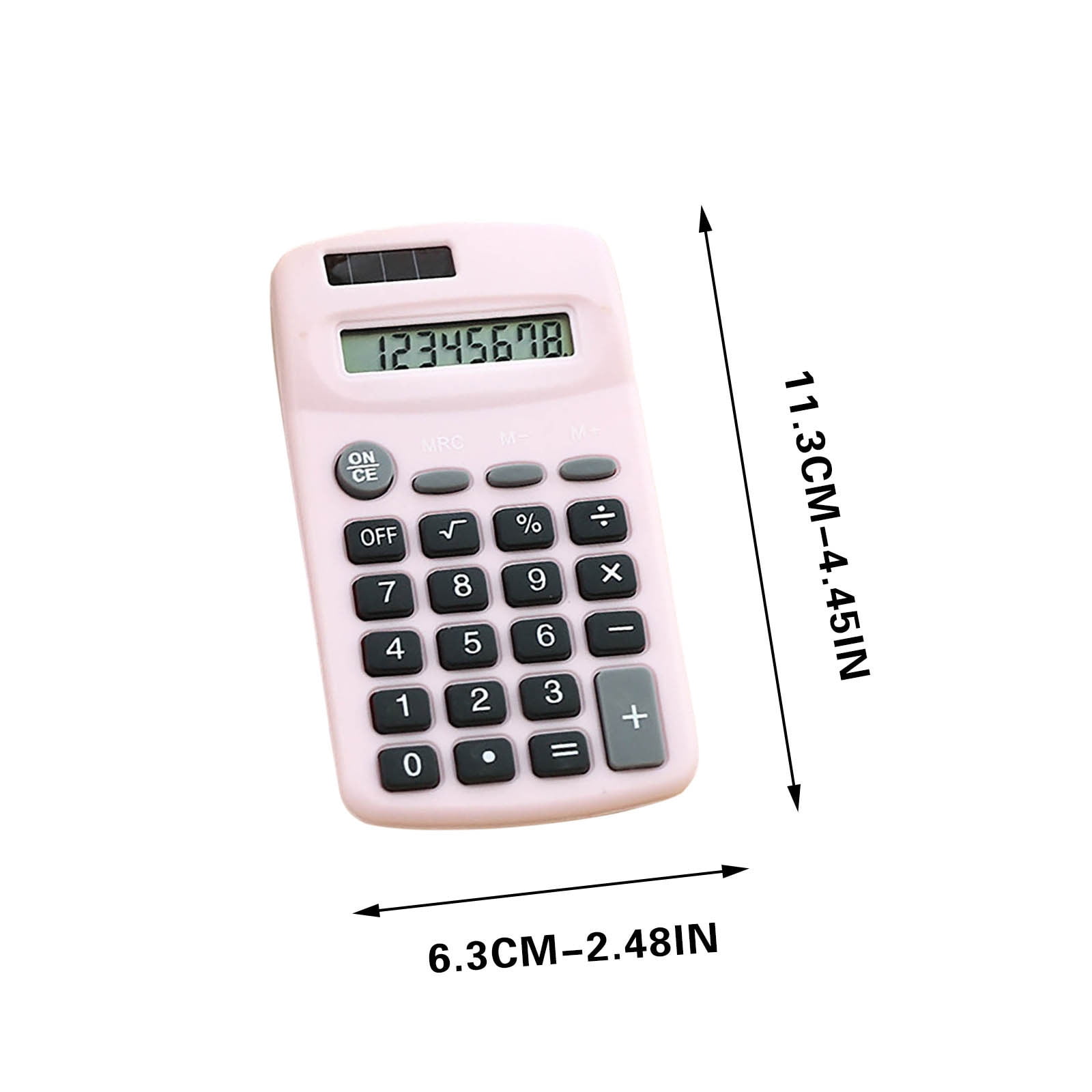 Yaoyar Mini Basic Calculators for Students 8 Digit Display Solar ...
