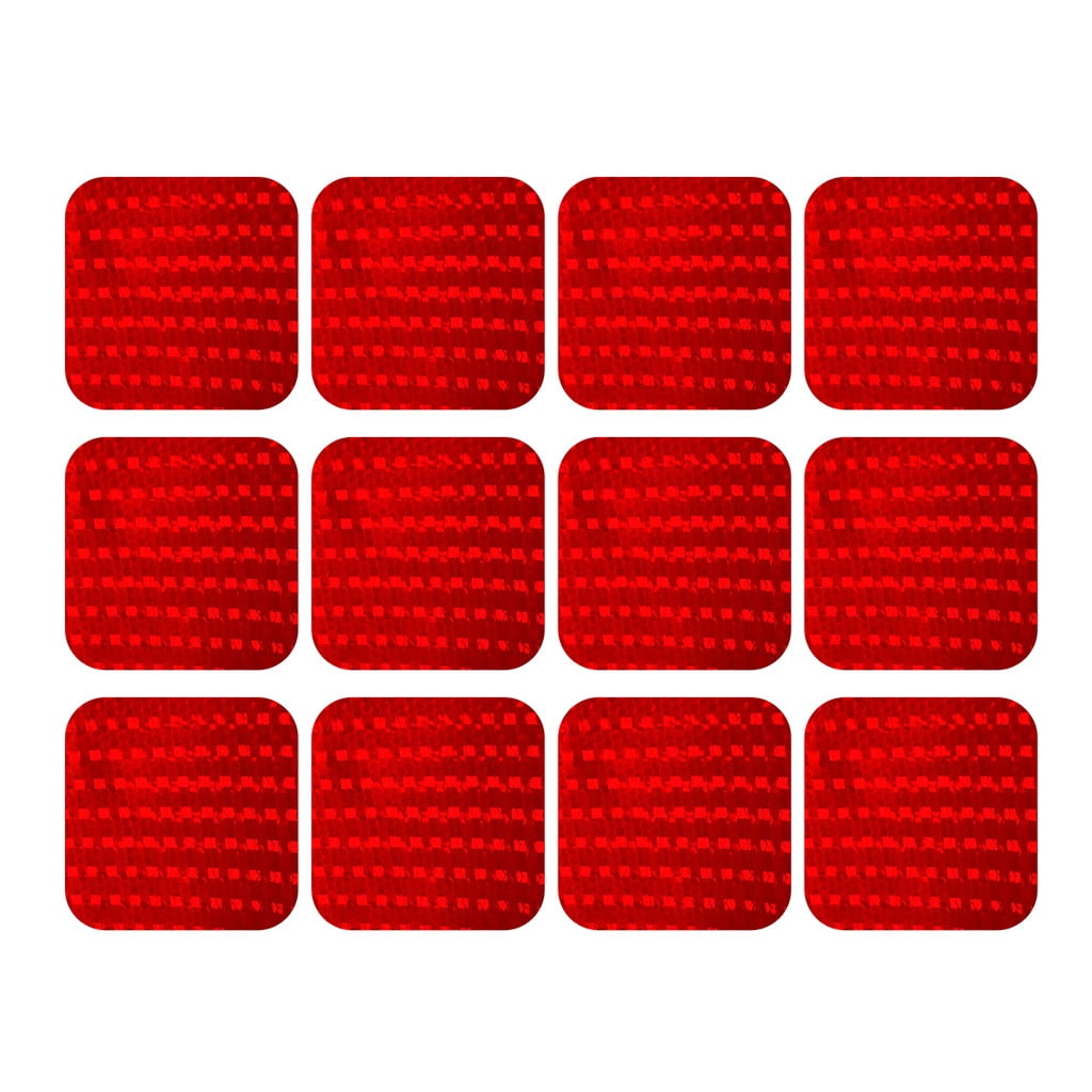 Yaoyar Reflective Stickers 12 PCS High Visibility Reflective Tape ...