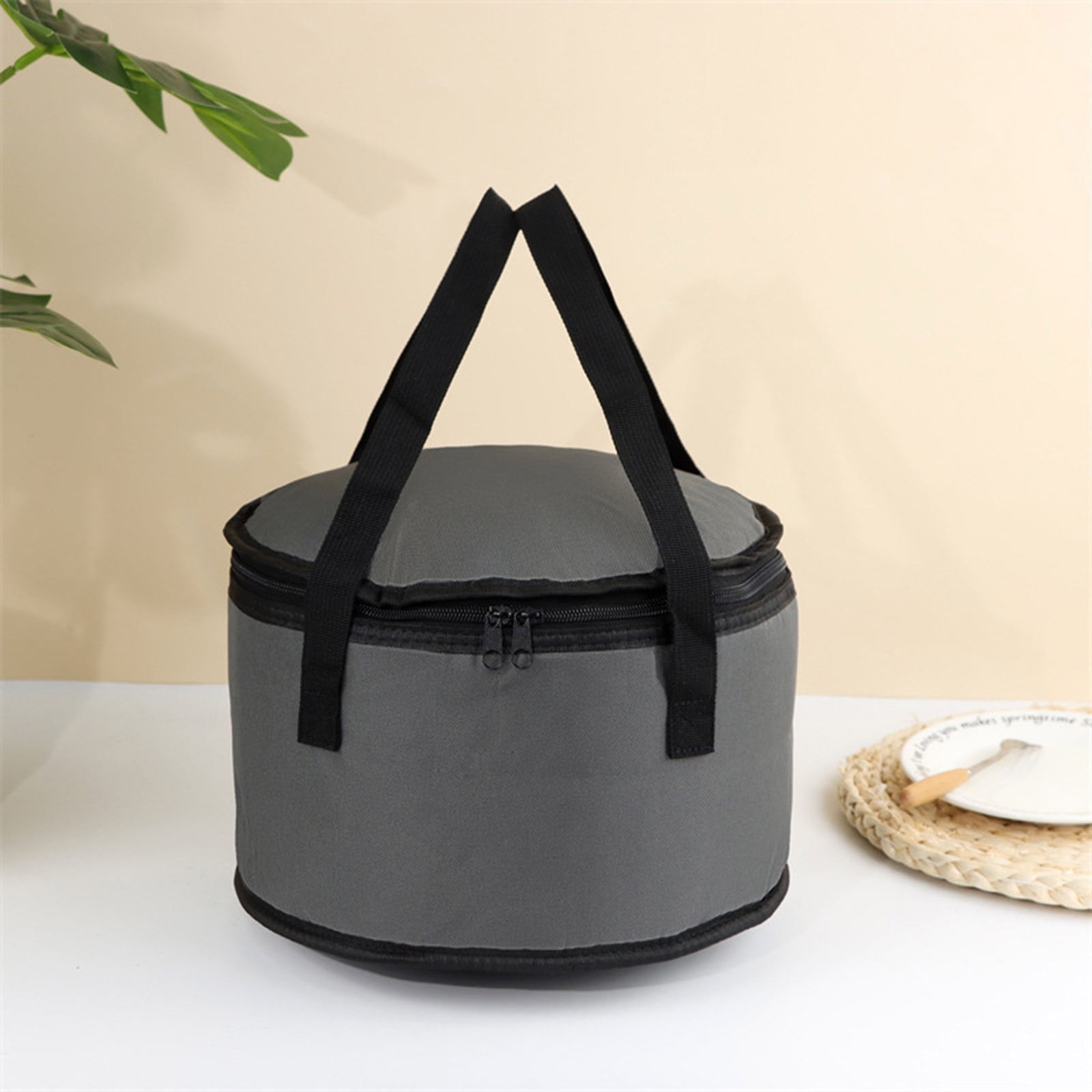 Yaoyar Round Pie Carrier Set 11”x7” Insulated Casserole Carrier with ...