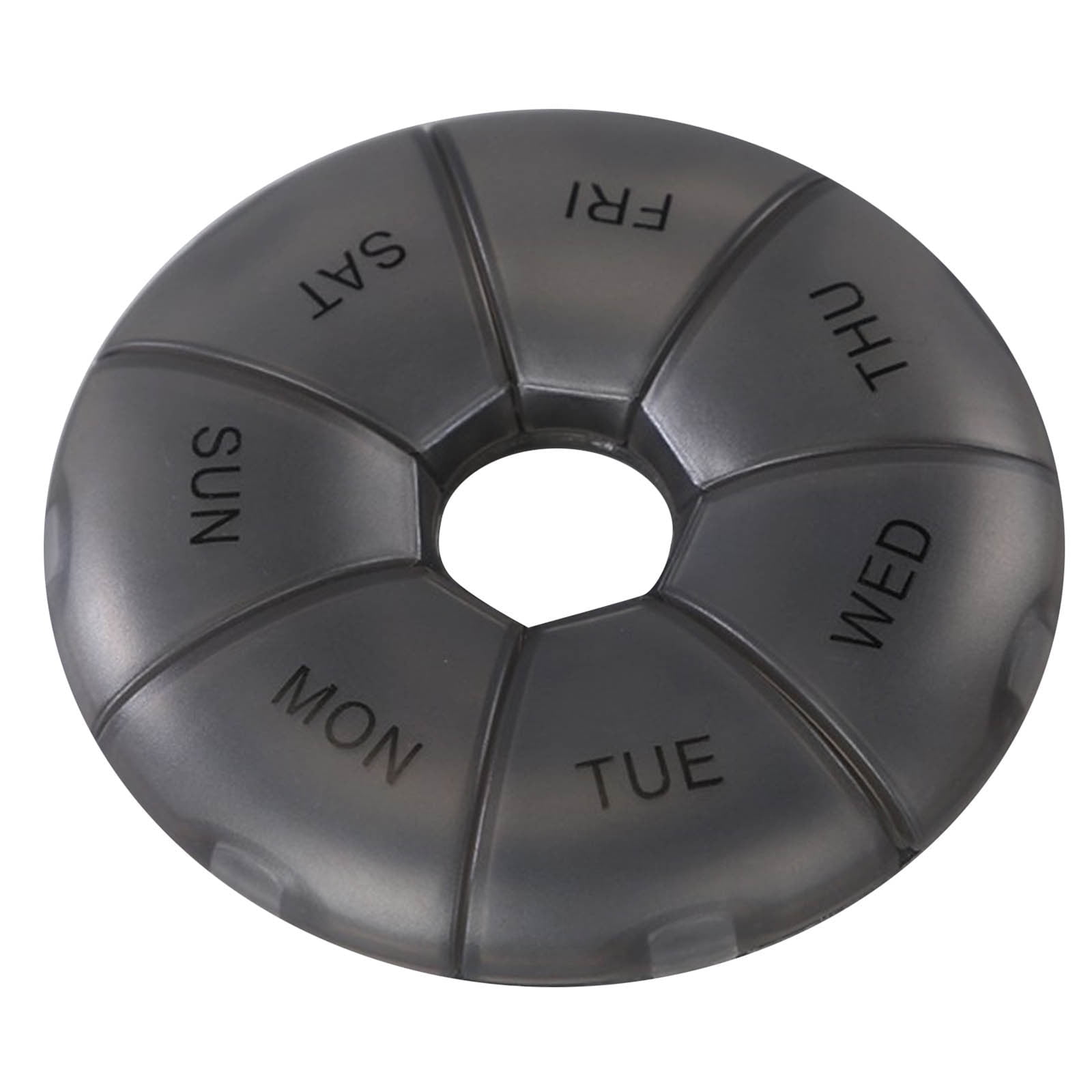 Yaoyar Round Portable Pill Box Medicine Planner Small Case (7 Day ...