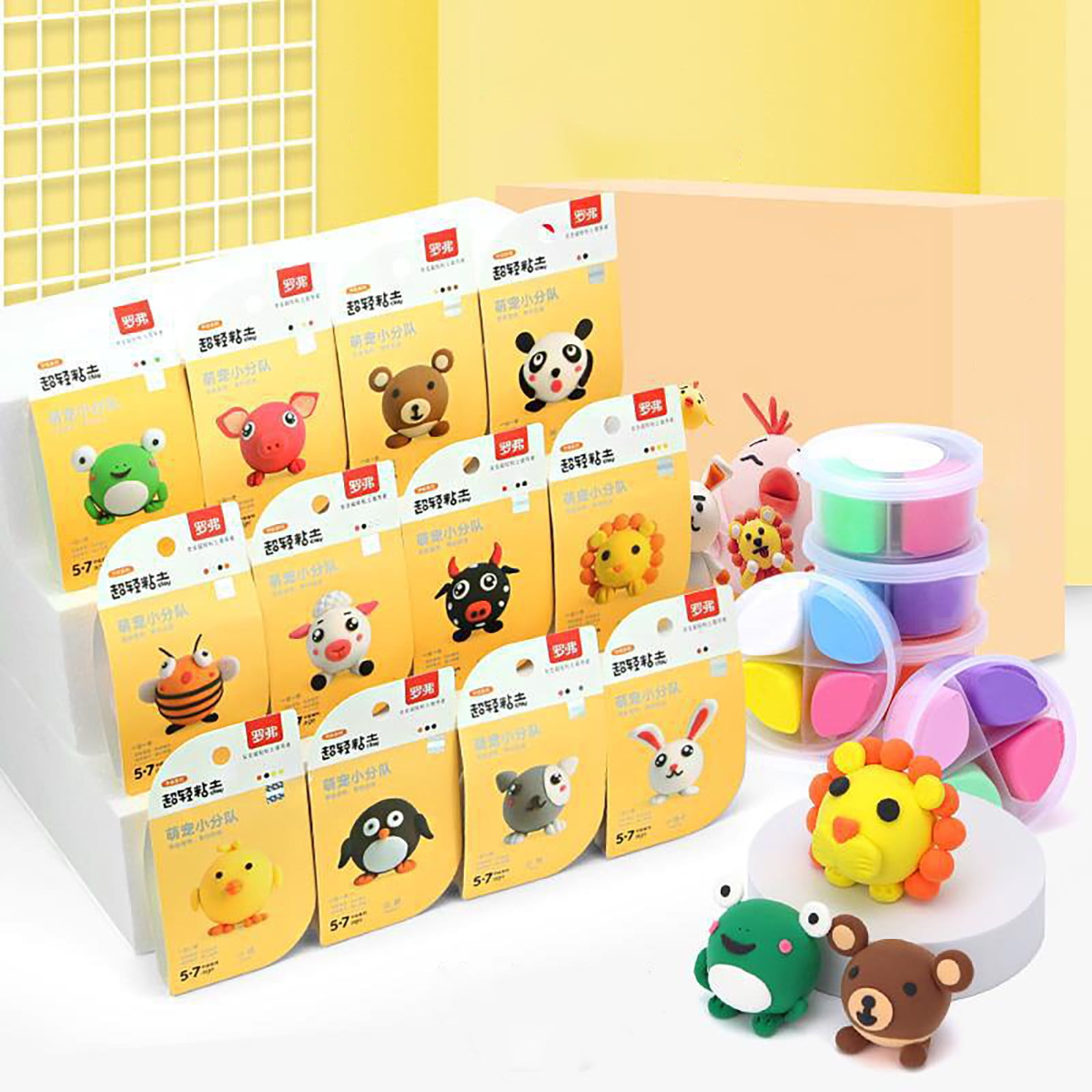 Yaoyucui Air Dry Clay Kit For Kids Molding Clay Kits With Tools Super ...