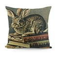Yapatkwa Belgian Tapestries, Rabbit with Books Decorative Woven ...