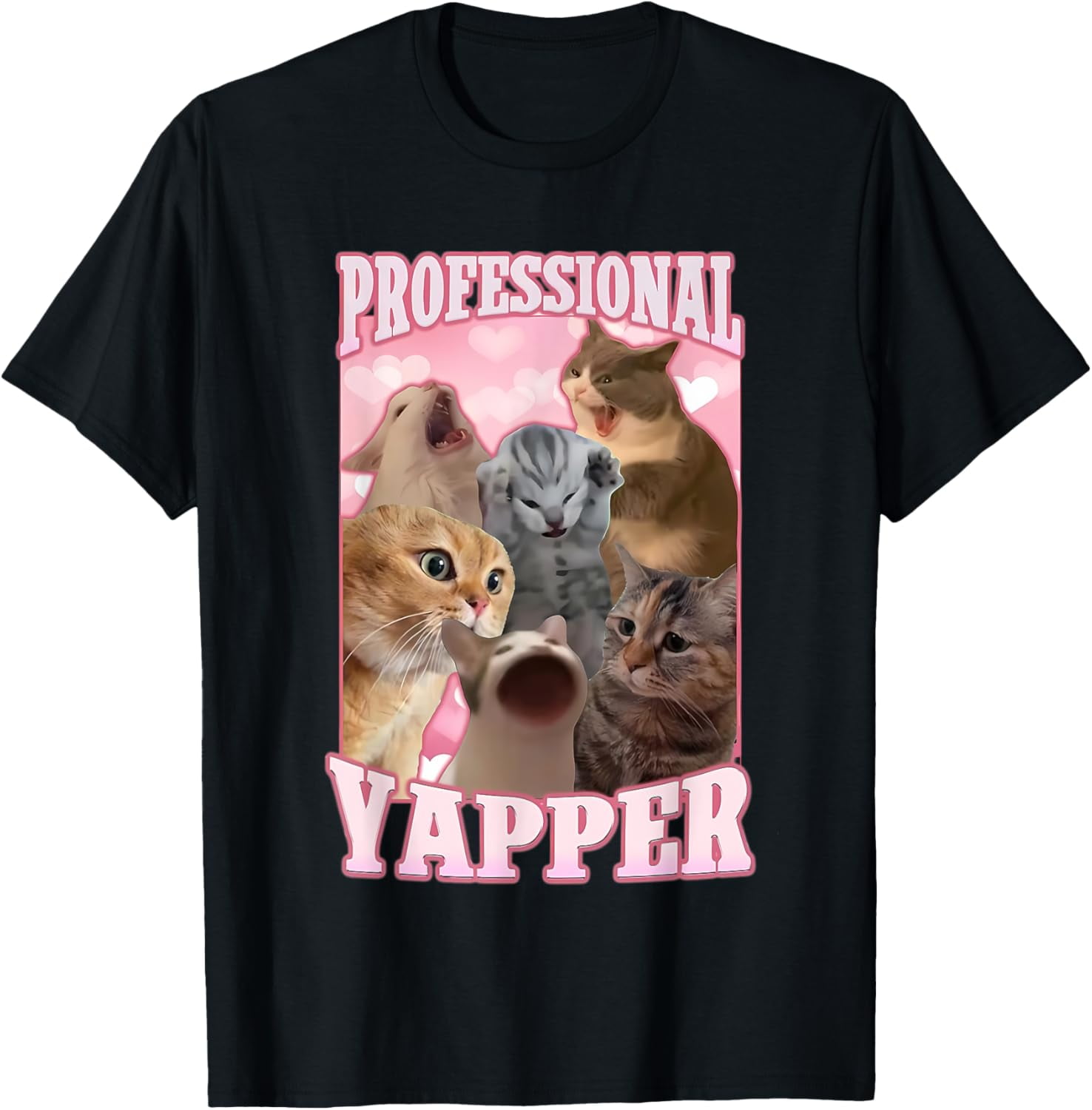 Yapper Funny Cat Meme Goofy Ahh Ironic Cat T-Shirt Tee - Walmart.com