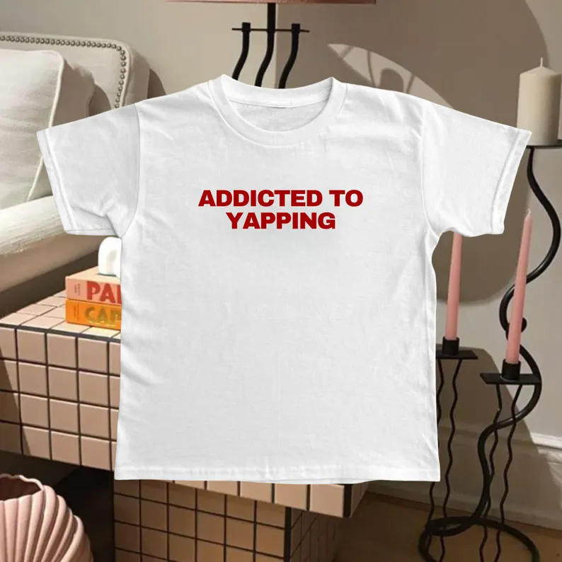Yapping Baby Tee Funny Baby Tee 90s Iconic shirt Y2k Demure Clothing ...