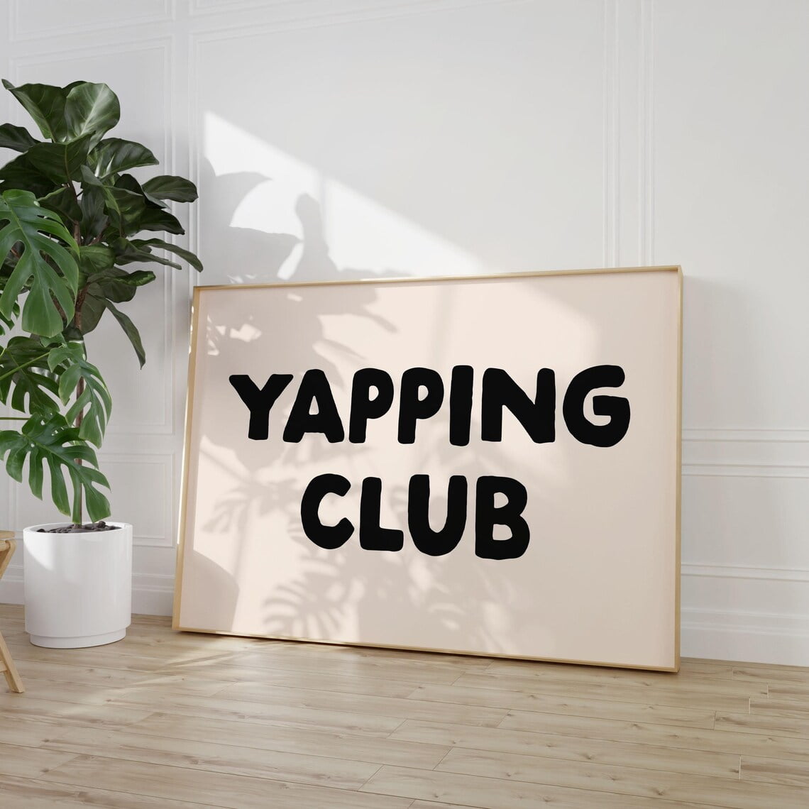 Yapping Club Art Print, Neutral Hallway Print, Entryway Decor, Hallway ...
