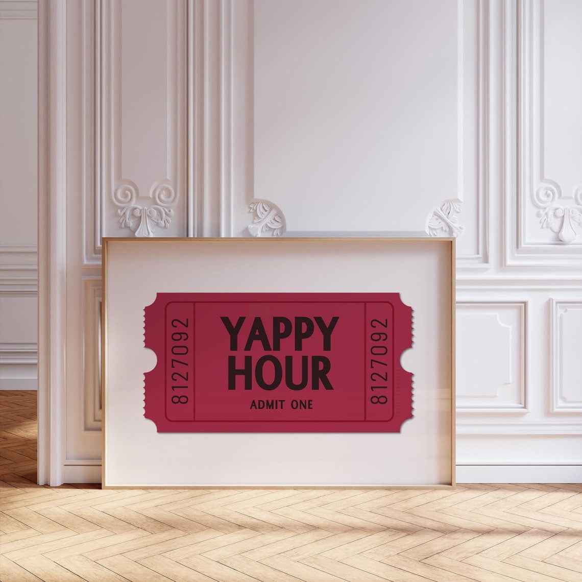Yappy Hour Print, Happy Hour Bar Cart Wall Art, Bar Cart Printable ...