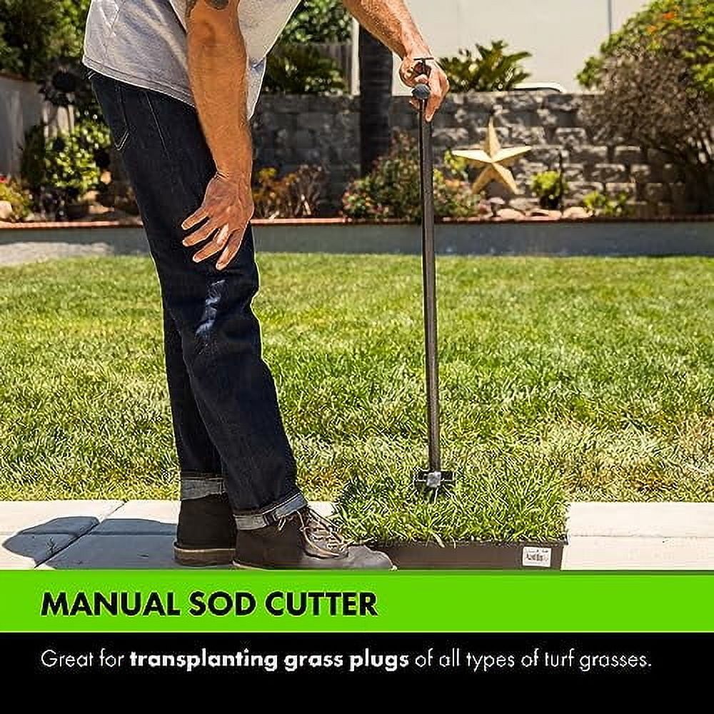 Yard Butler Sod Plugger turf cutter and grass plug tool for zoysia, St ...