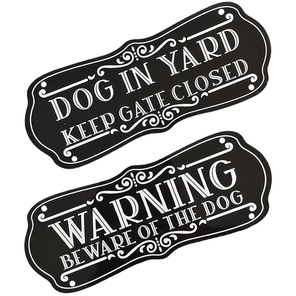 Yard Caution Sign Warning Metal Notice Board Emblems Iron Plate ...