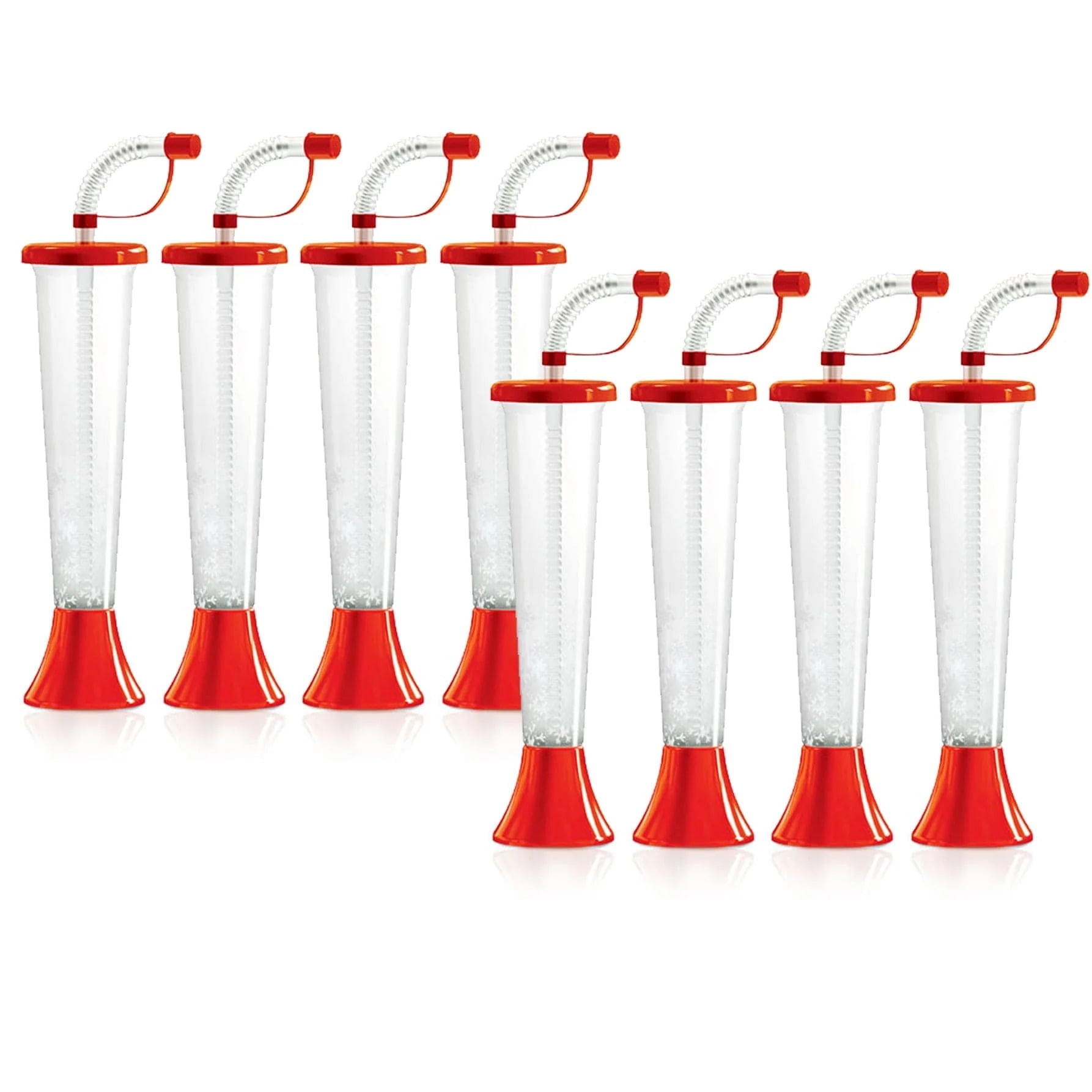 Yard Cups for Kids (108 Cups - RED Lids) - for Cold and Frozen Drinks ...