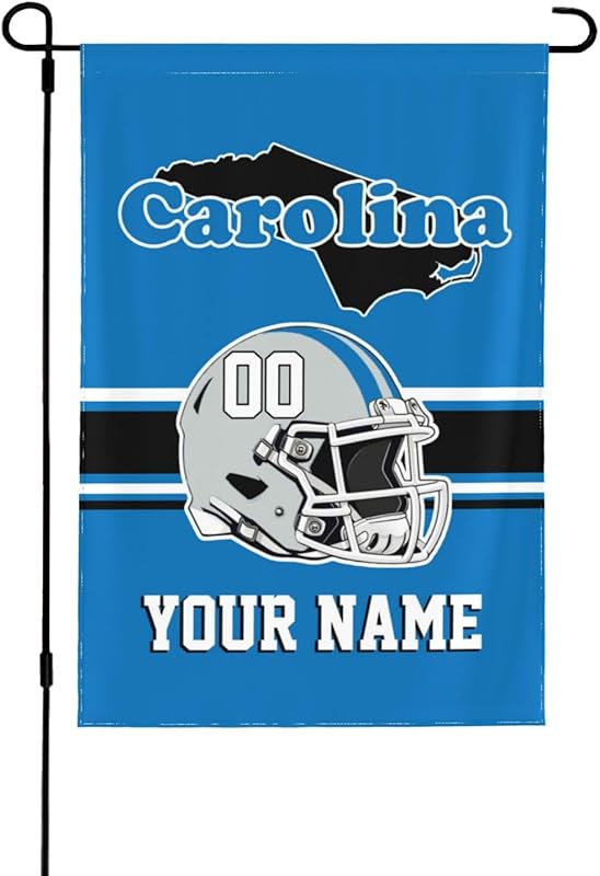 Yard Flag with Number Name Personalized Football Style Garden Flags ...