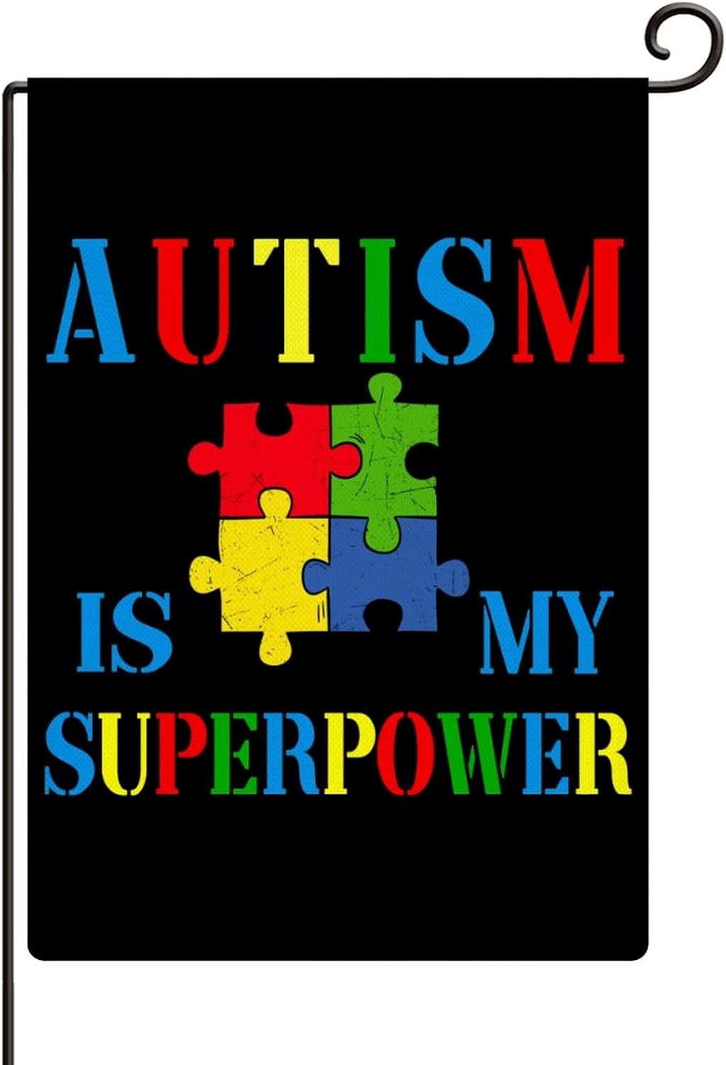 Yard Flags for Outside 12x18 Double Sided Autism Is My Superpower ...