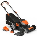 "Yard Force 60V 3-In-1 Cordless Lawn Mower with Bagging, 21"" Deck ...