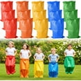 Yard Games for Kids & Adults - 5 Color Potato Sack Race Bags Set for ...