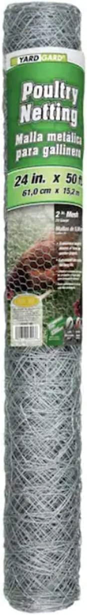 Yard Gard 308474B 24" x 50' 2" Mesh Hexagonal Poultry Netting - Walmart.com