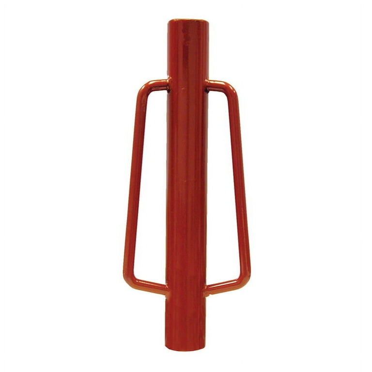 Yard Gard 901147A 17 Lb Red Metal Steel Head Fence Post Driver With Handles Walmart
