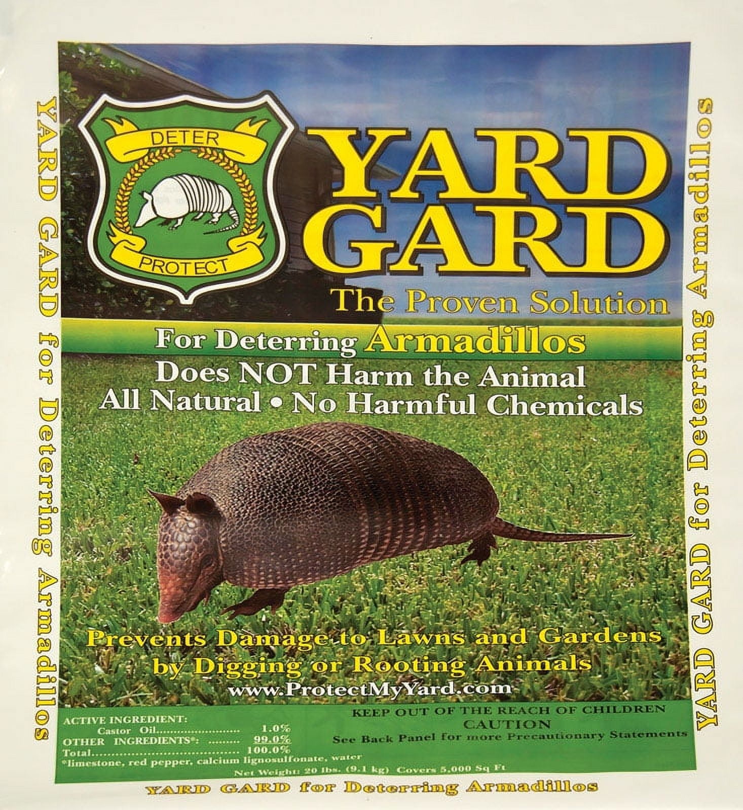 Yard Gard 20 lb Armadillo Repellent Deterrent Granules, Natural & Safe - Walmart Business Supplies