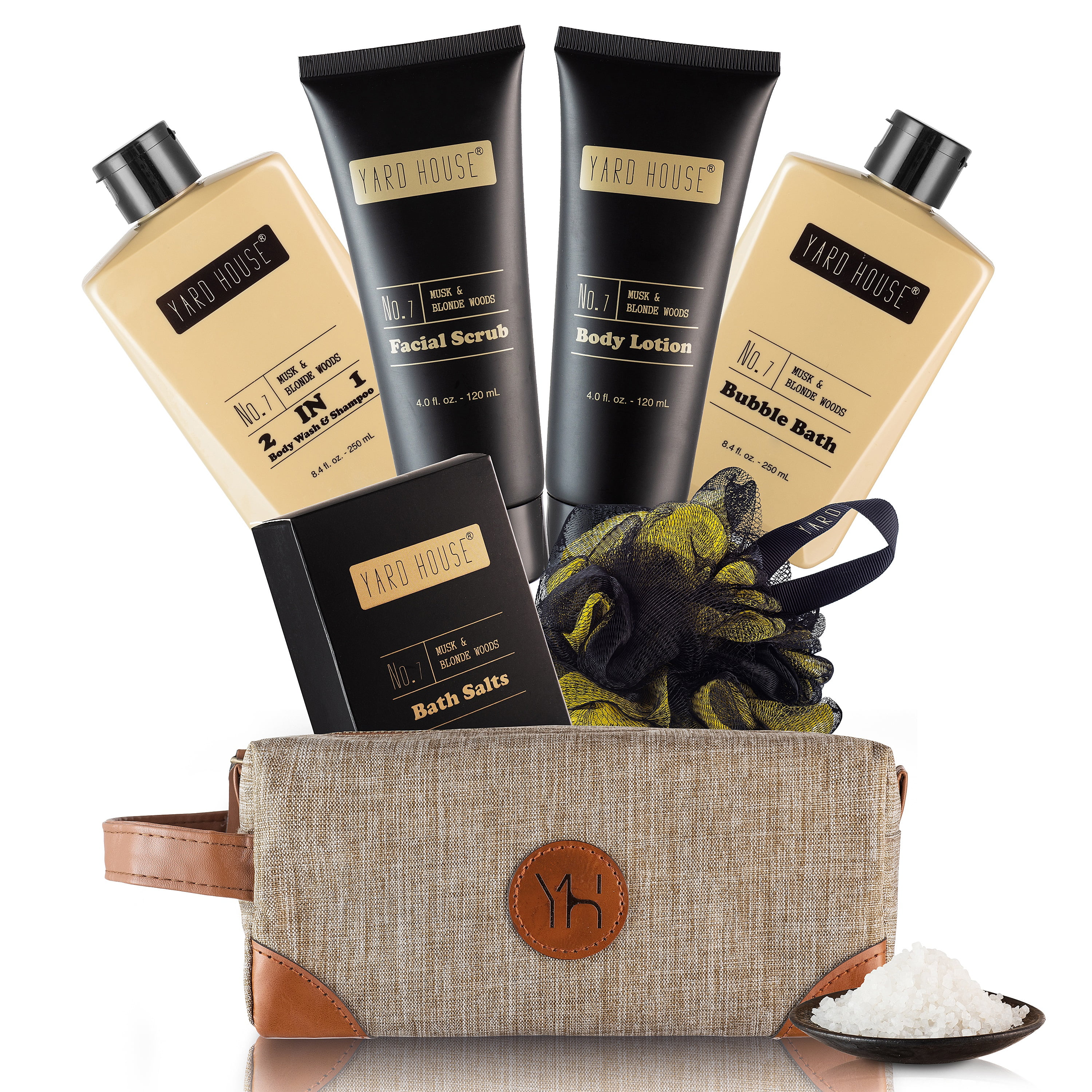 Yard House Men's Luxury Spa Gift Set - Musk & Blonde Woods Scented Bath ...