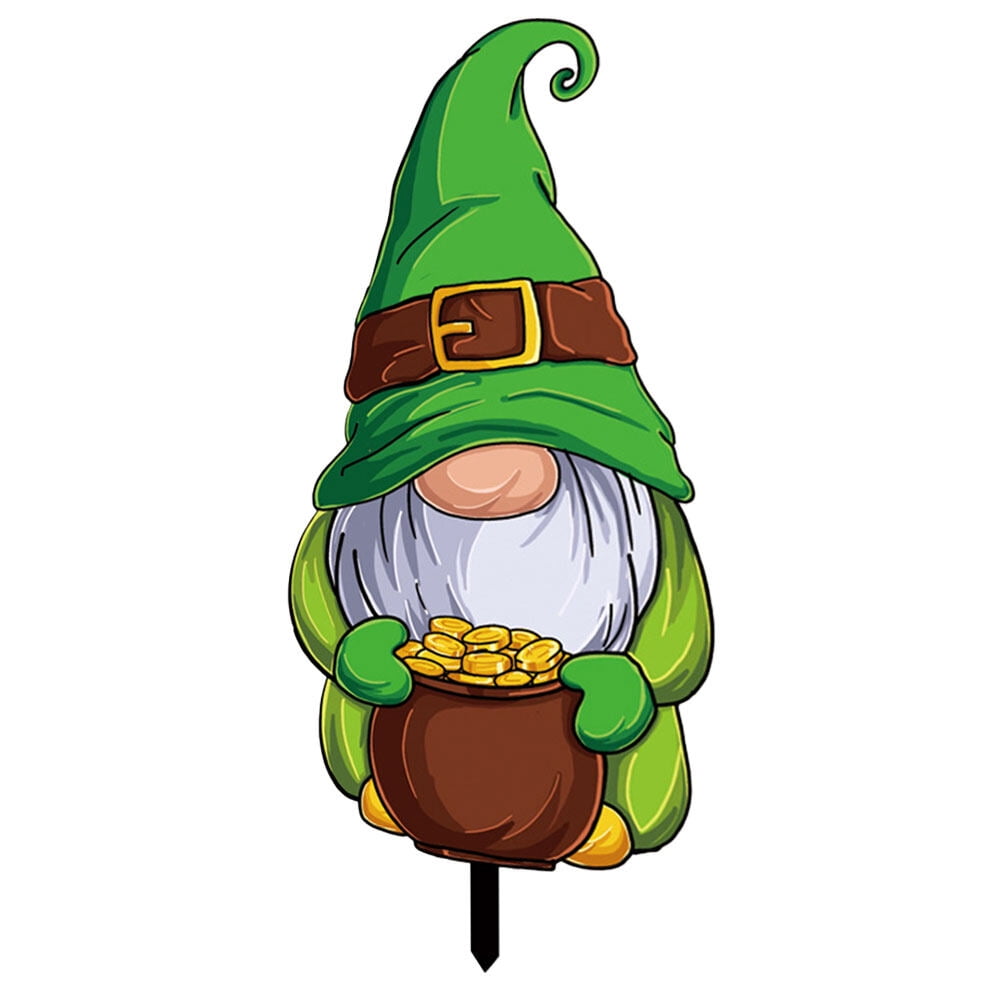 Yard Insert Outdoor Acrylic Emblems Welcome Sign Patrick Decoration St ...