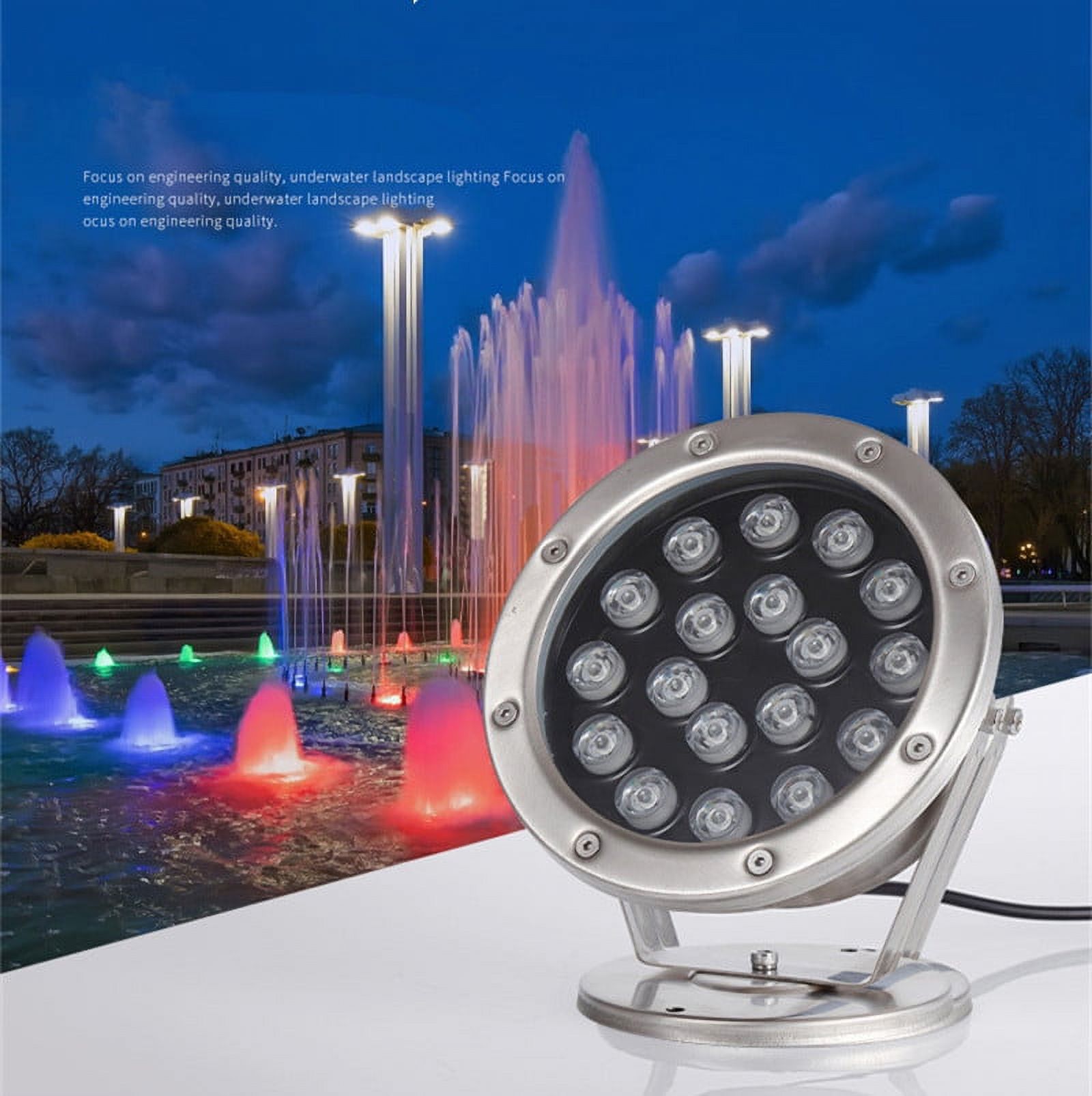 Yard Led Stainless Steel Underwater Light Underwater Fish Tank Fountain ...