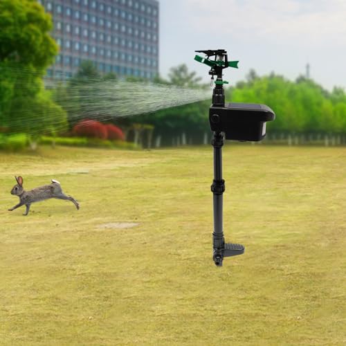 Yard Motion Activated Pest Deterrent Sprinkler, Outdoor Solar Powered ...