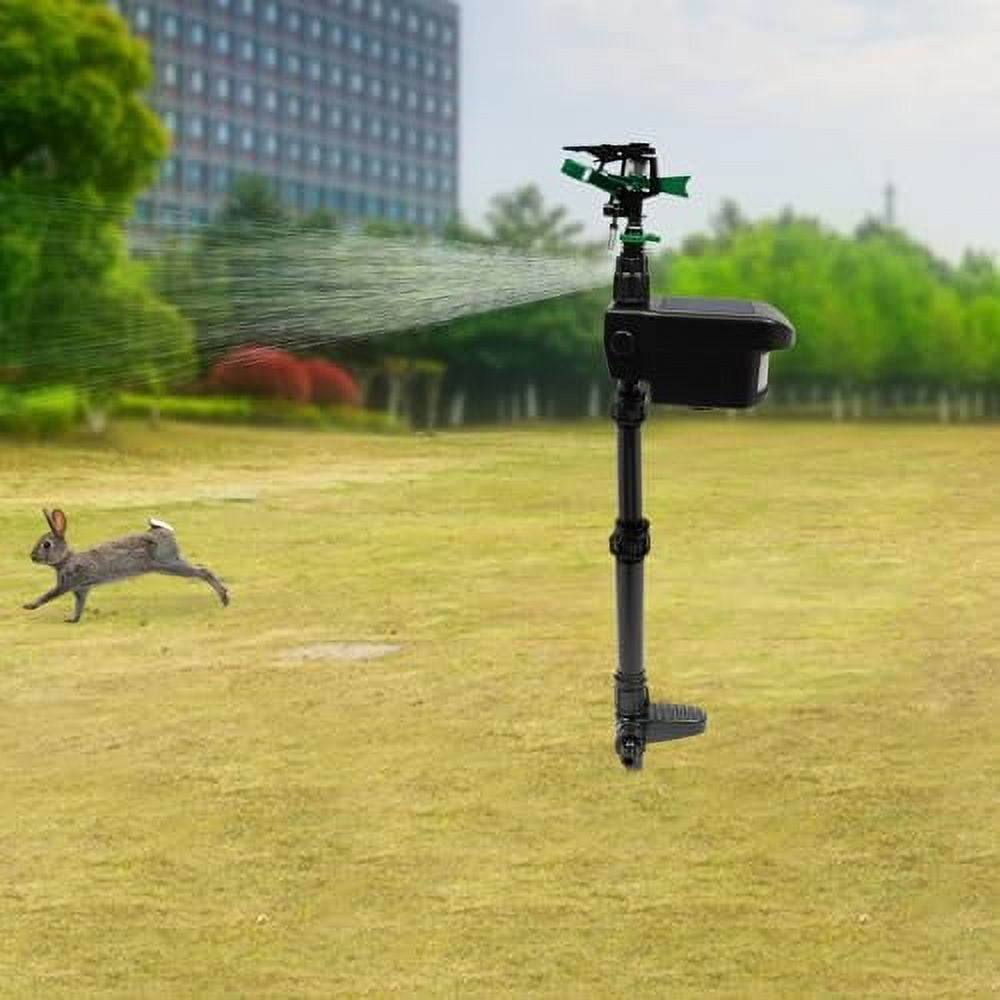 Yard Motion Activated Pest Deterrent Sprinkler, Outdoor Solar Powered ...