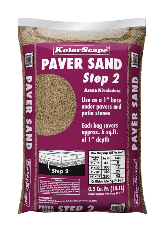 KolorScape Step 2 Gray Paver Sand 0.5 cu ft 50 lb, Yard Right Patio ...