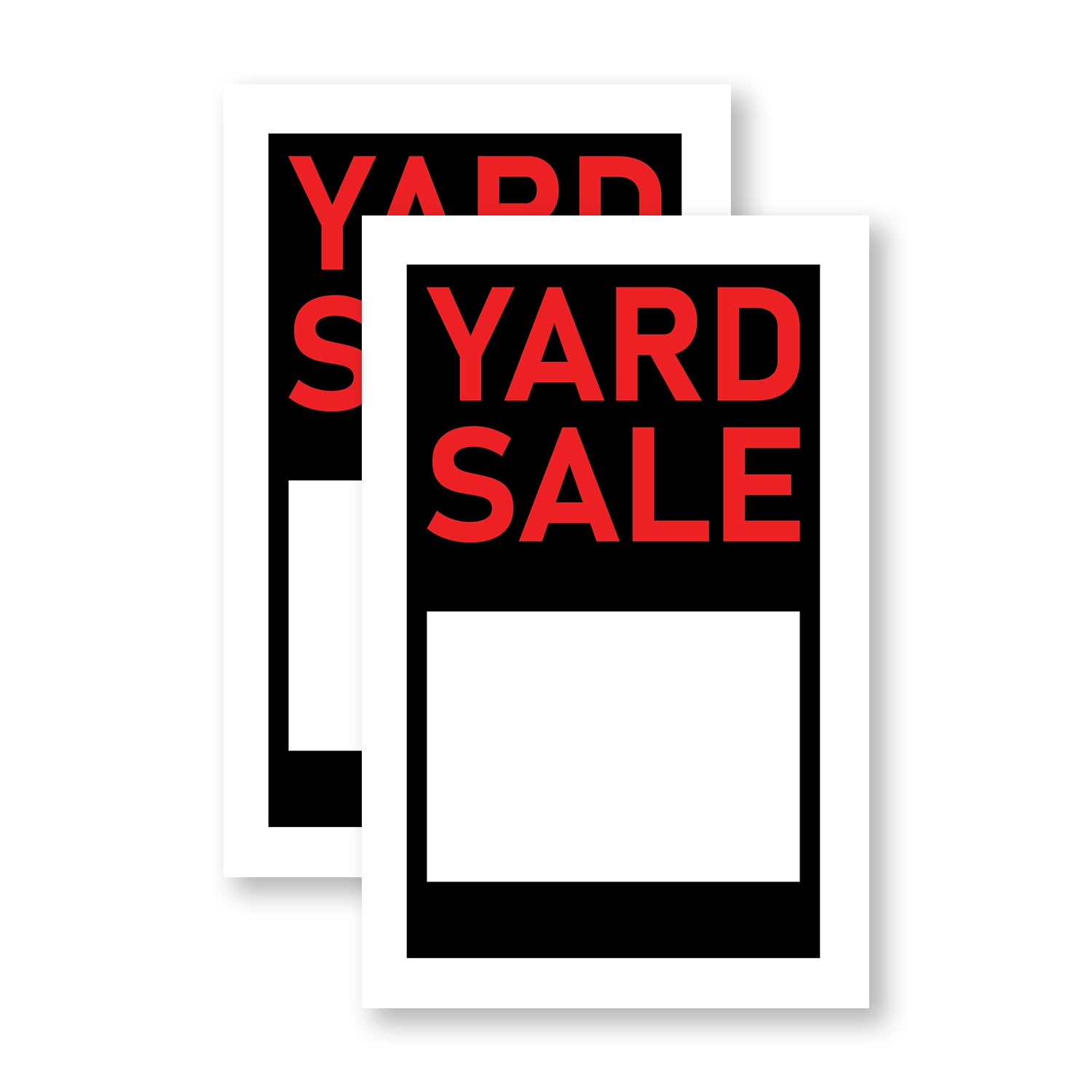 Yard Sale (2-Pack) 24 Inch x 36 Inch Vinyl Decals | Sign Insert Peel ...