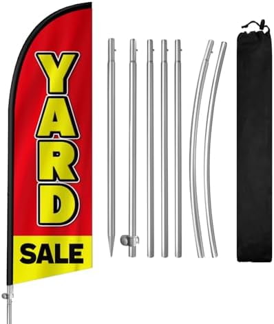 Yard Sale Flag, 8FT Sale Signs for business, Sale Flags for Outside ...