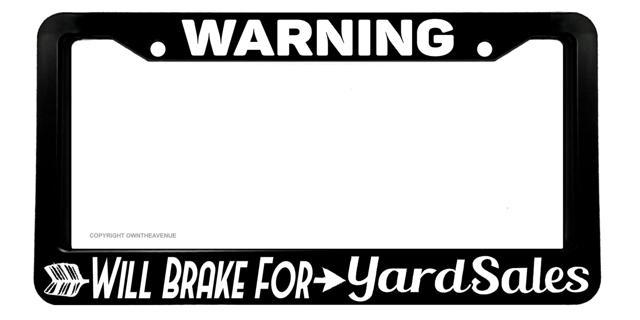 Yard Sales Warning Funny Joke Gag Prank Vintage Style License Plate ...