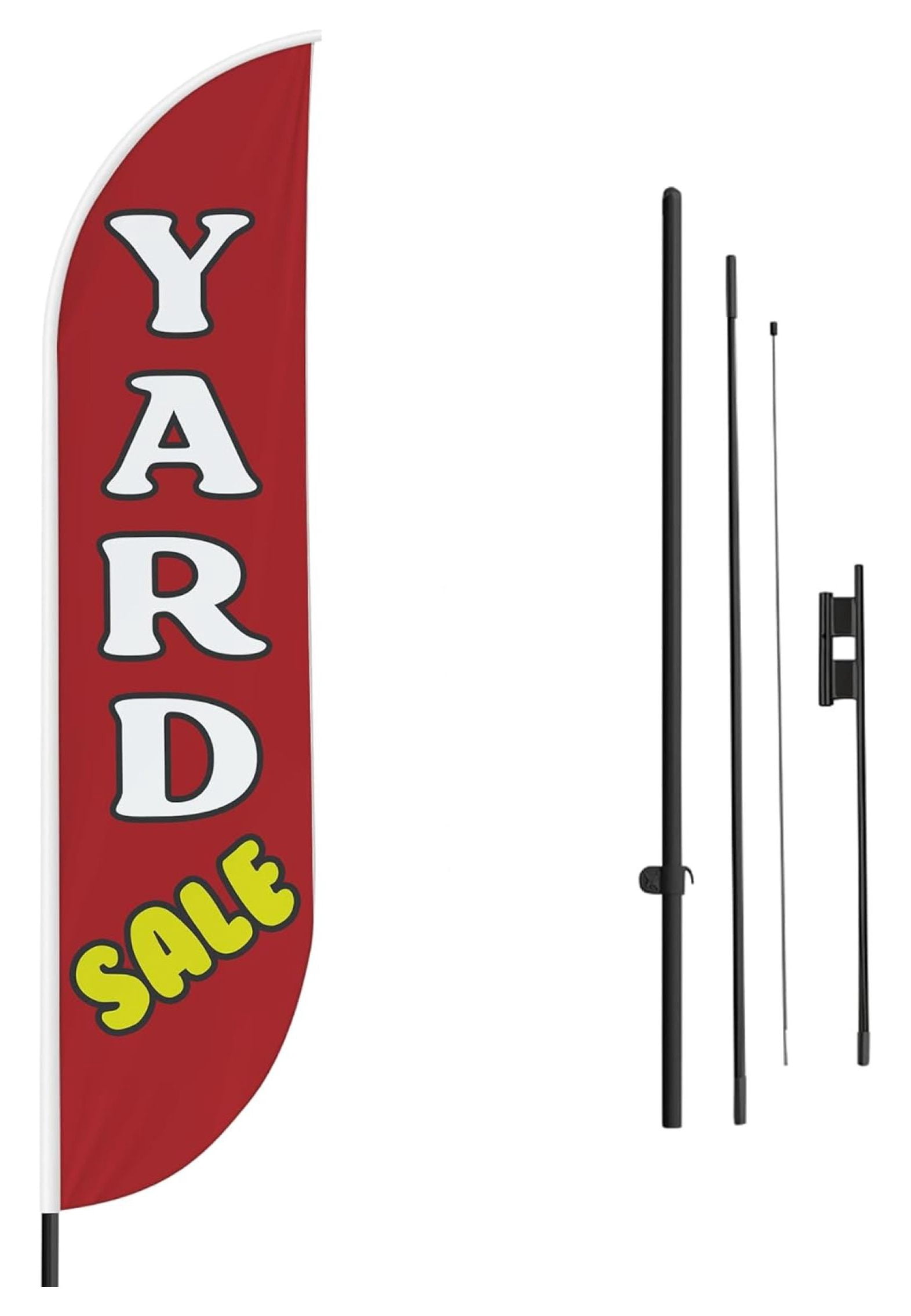 Yard Sele Sign flag Pole Mount for Outdoor by Huang zhong wen | 15 FEET ...