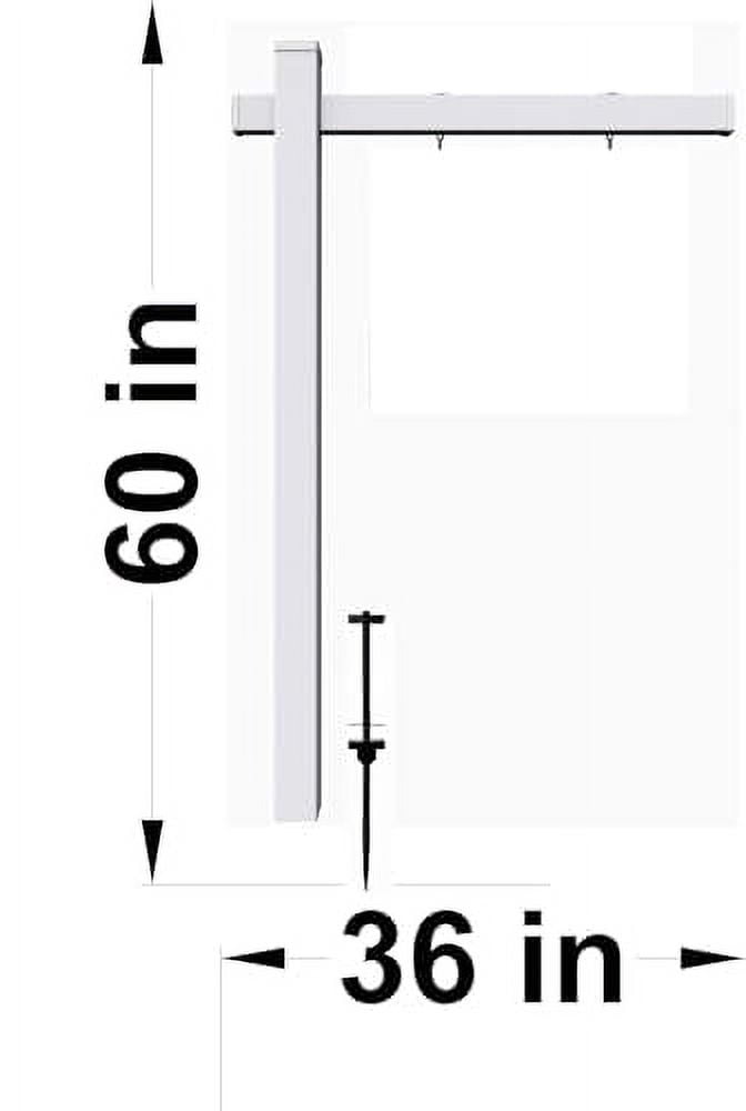 Yard Sign Pkg 10 White Signs 18 x 24 inches x 4mm Corrugated Plastic ...