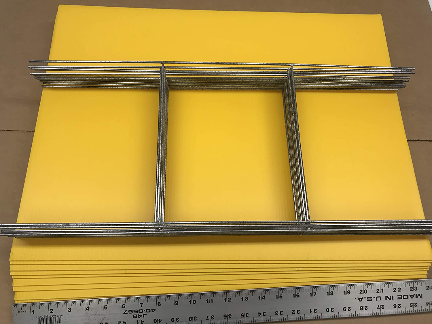 Yard Signs 20 yellow Signs 18''x24'' x 4mm corrugated plastic & 20 ...