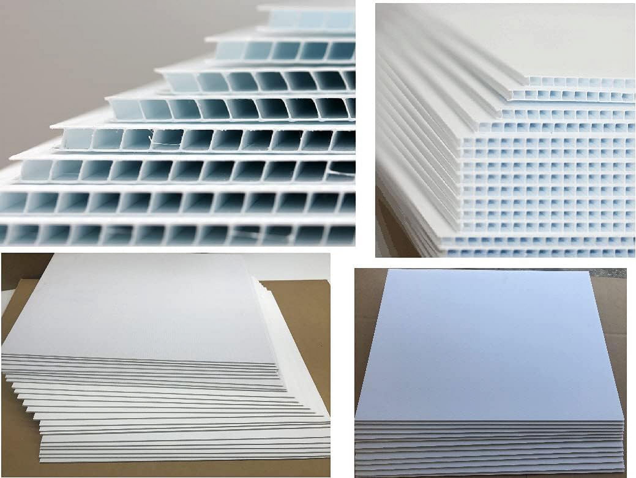 Yard Signs 30 Pack, Blank Signs White 18 x 24 inch 4mm Corrugated ...