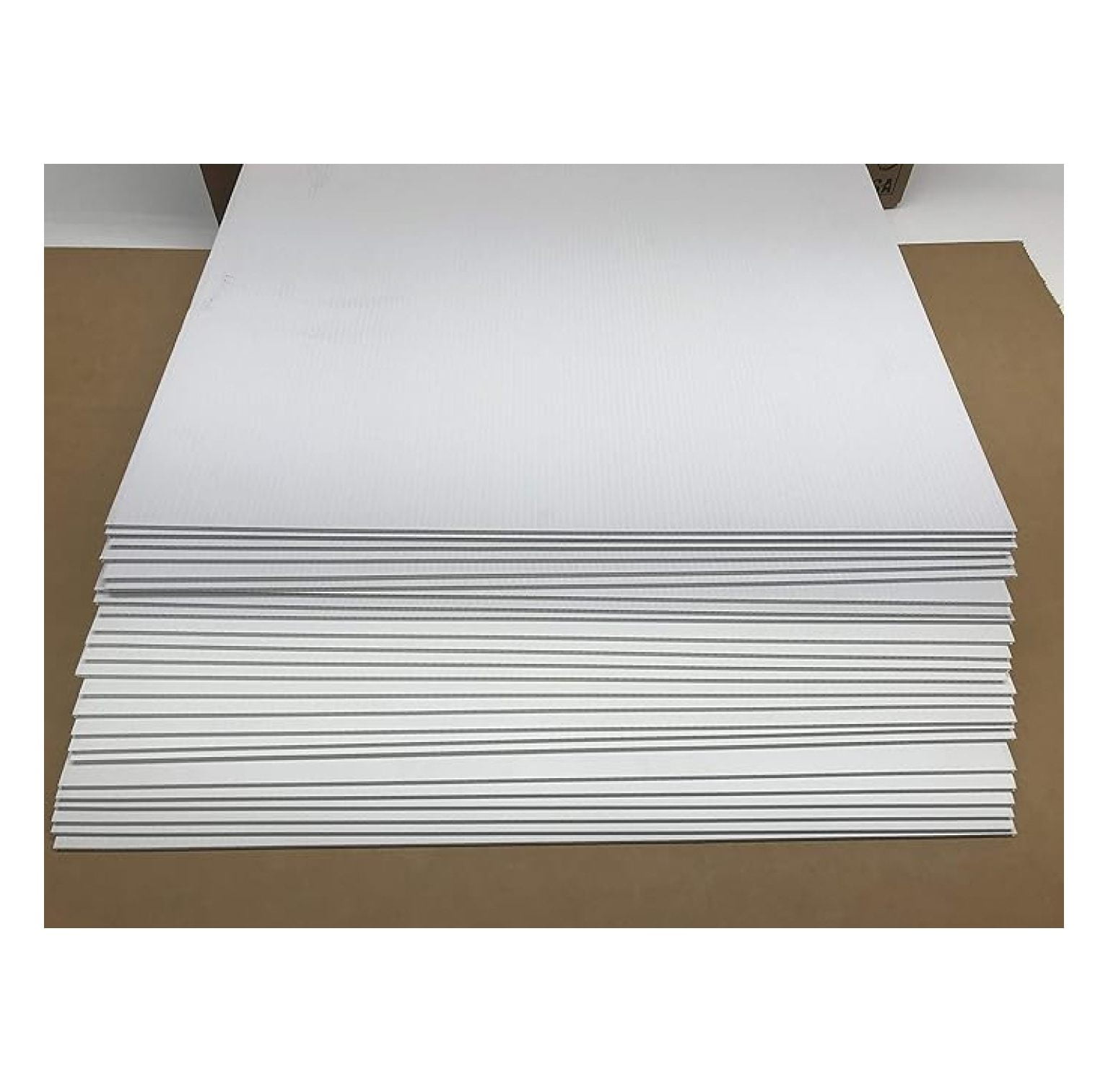 Yard Signs 50 Pack - 12x18 Blank Corrugated Plastic Signs - White 4mm ...