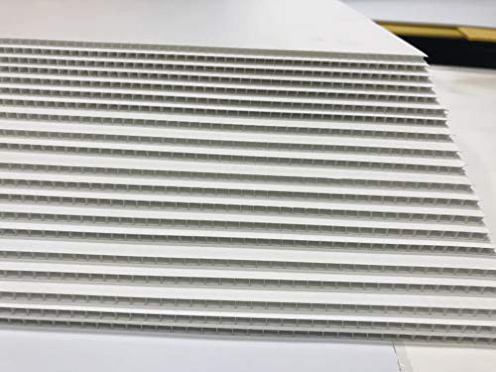 Yard Signs, 50 Pieces White Signs Board 18x12 inch x 4 mm Corrugated ...