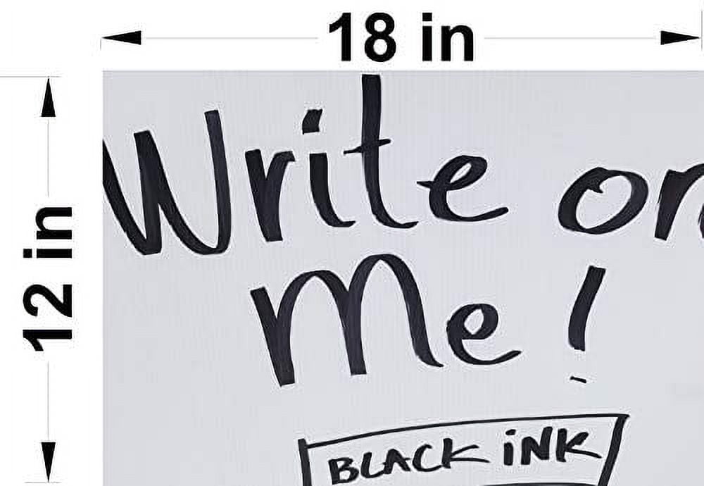 Yard Signs, 50 Pieces White Signs Board 18x12 inch x 4 mm Corrugated ...