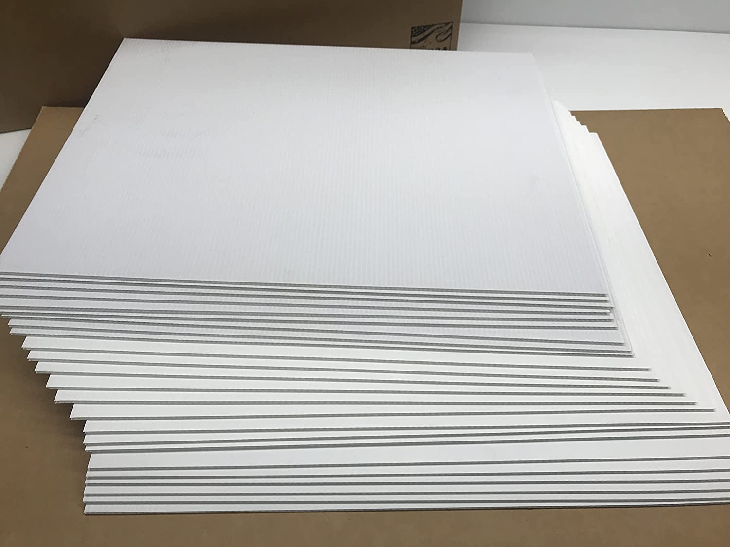 Yard Signs, 50 Pieces White Signs Board 18x12 inch x 4 mm Corrugated ...