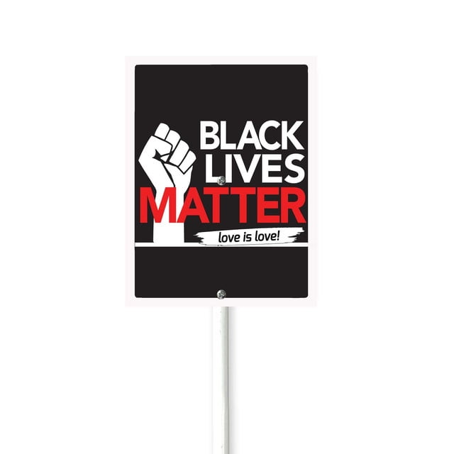 Yard Signs,Black Lives Matter Science Love Human Rights Anti-Racism Blm ...
