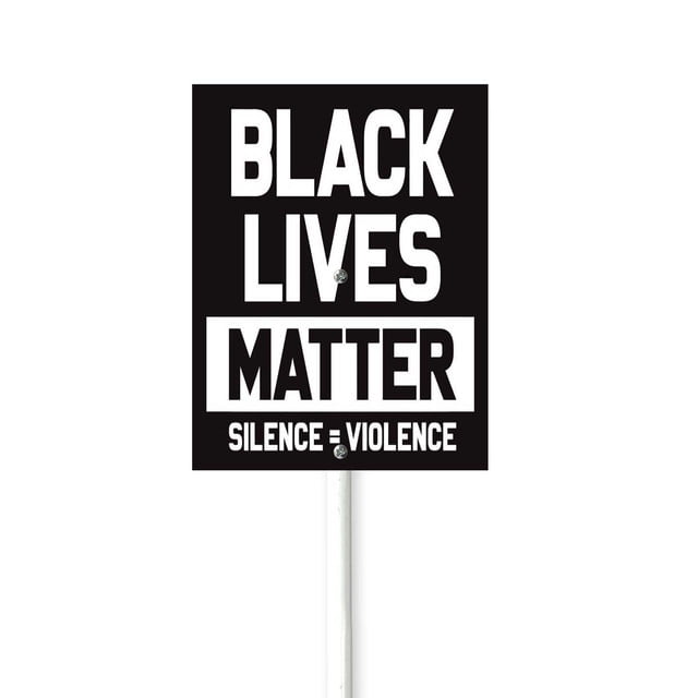 Yard Signs,Black Lives Matter,Yard Signs For Home With Stake, Metal Tin ...