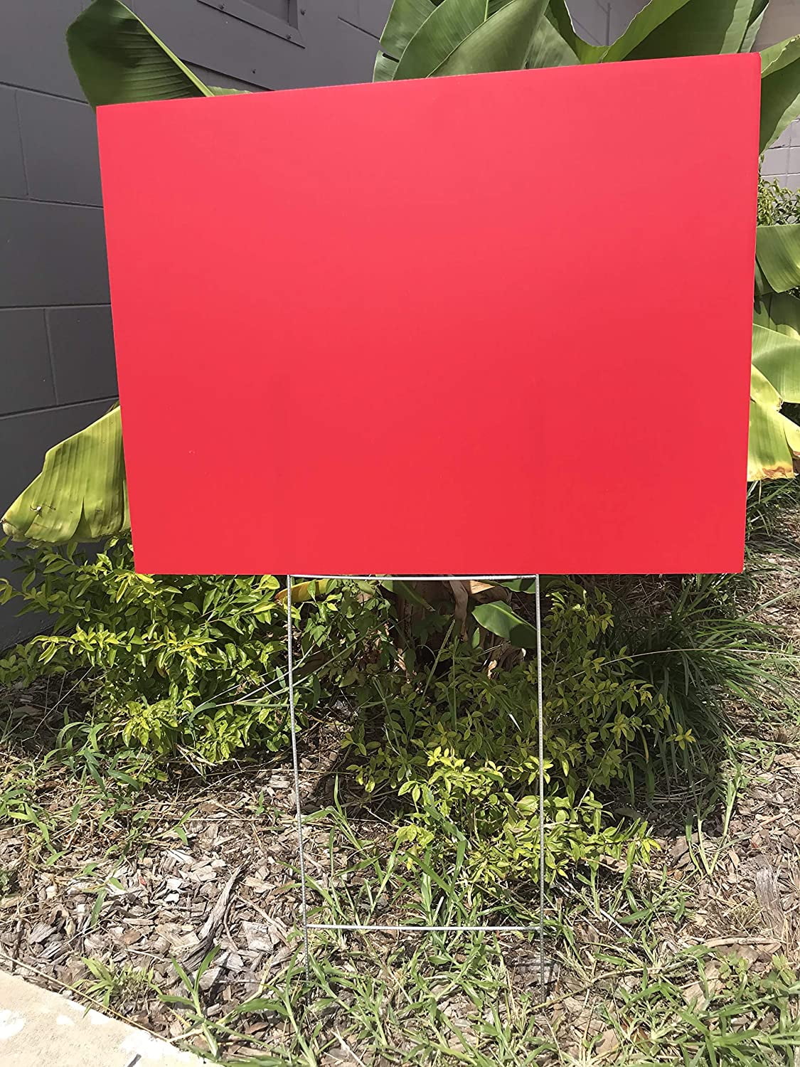 Yard Signs Pack of 10 Red Signs Blank 18''x24'' x 4 mm Corrugated ...