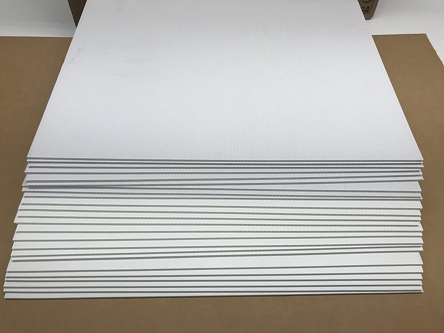 Yard Signs Pack of 50 Sheets Blank White Signs Corrugated Plastic 4mm ...