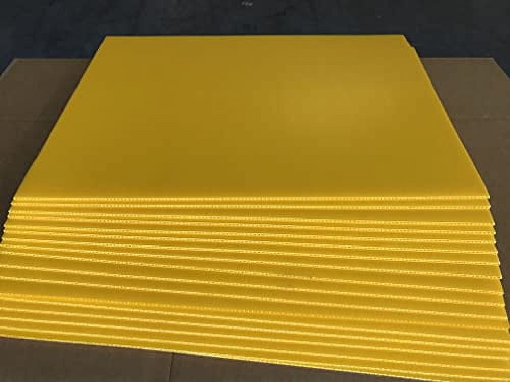 Yard Signs, Pack of 50 Yellow Sign Panel 18"x24" x 4 mm Corrugated ...